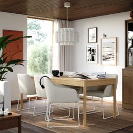 IKEA TONSTAD / TOSSBERG Tisch und 6 St&uuml;hle