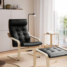IKEA PO&Auml;NG Sessel und Hocker