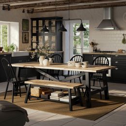IKEA SKOGSTA Bank mit Fach