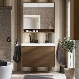 IKEA FAX&Auml;LVEN Spiegelschrank mit Beleuchtung