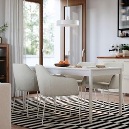 IKEA TONSTAD / TOSSBERG Tisch und 4 St&uuml;hle