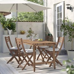 IKEA ASKHOLMEN Tisch+4 Klappst&uuml;hle/au&szlig;en