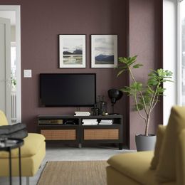 IKEA BEST&Aring; TV-Bank mit Schubladen