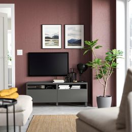 IKEA BEST&Aring; TV-Bank mit Schubladen