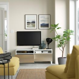 IKEA BEST&Aring; TV-Bank mit Schubladen
