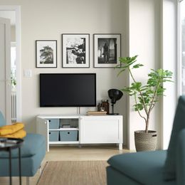 IKEA BEST&Aring; TV-Bank mit T&uuml;ren