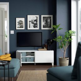 IKEA BEST&Aring; TV-Bank mit T&uuml;ren