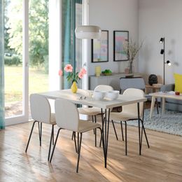IKEA SK&Aring;LSTA Tisch und 4 St&uuml;hle