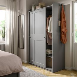 IKEA HAUGA Kleiderschrank mit Schiebet&uuml;ren