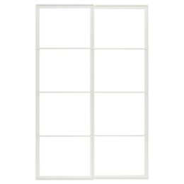 IKEA PAX Rahmen f Schiebet&uuml;rpaar mit Schiene
