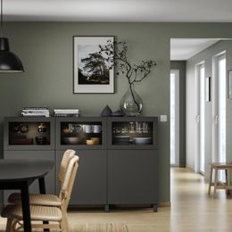 IKEA BEST&Aring; Aufbewahrung mit T&uuml;ren