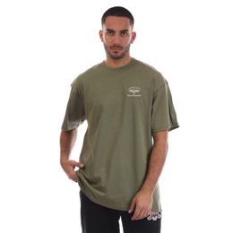 Avirex - "Crotona" T-Shirt f&uuml;r Herren, &Uuml;bergro&szlig; (Armee-Khaki)