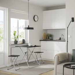 IKEA GUNDE / GUNDE Tisch + 2 Hocker