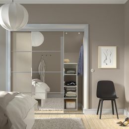 IKEA SKYTTA / MEHAMN/AULI Schiebet&uuml;r-Kombination