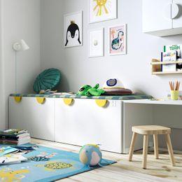 IKEA SM&Aring;STAD Bank mit Kasten