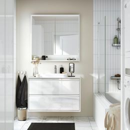 IKEA FAX&Auml;LVEN Spiegelschrank mit Beleuchtung