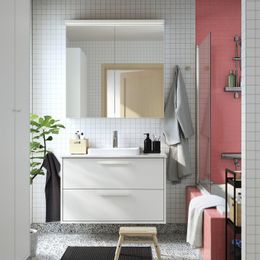 IKEA LETTAN Spiegelschrank mit T&uuml;ren
