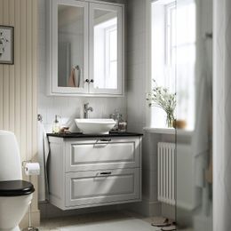 IKEA T&Auml;NNFORSEN / V&Auml;STERSJ&Ouml;N Waschbschr+Schubladen/Waschb/Mibatt