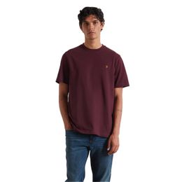 Farah - T-Shirt f&uuml;r Herren, Regul&auml;r (Burgunderrot)