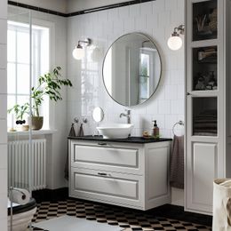 IKEA T&Auml;NNFORSEN / V&Auml;STERSJ&Ouml;N Waschbschr+Schubladen/Waschb/Mibatt