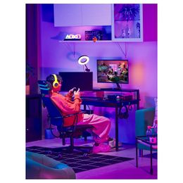 IKEA UTVISNING Gamingschreibtisch mit Ablage