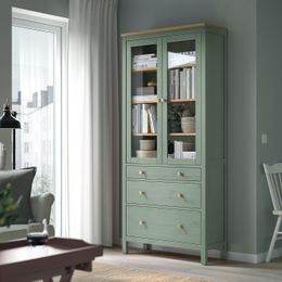IKEA HEMNES Vitrine mit 3 Schubladen