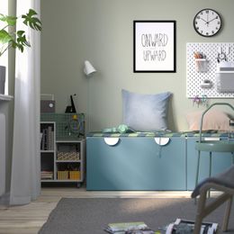 IKEA SM&Aring;STAD Bank mit Kasten