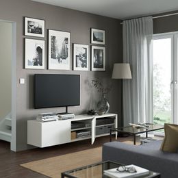 IKEA BEST&Aring; TV-Bank mit T&uuml;ren