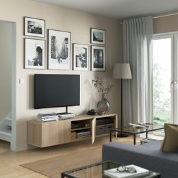 IKEA BEST&Aring; TV-Bank mit T&uuml;ren