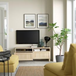 IKEA BEST&Aring; TV-Bank mit Schubladen