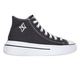 Skechers - Sneaker f&uuml;r Damen, Zum Schn&uuml;ren (Schwarz/Wei&szlig;)