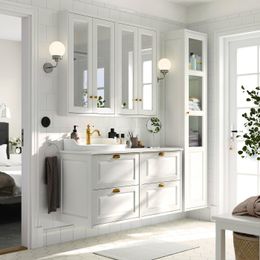IKEA T&Auml;NNFORSEN / RUTSJ&Ouml;N Waschbeckenschr./Waschb./Mischbat.