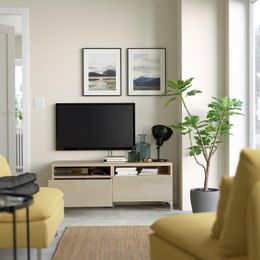 IKEA BEST&Aring; TV-Bank mit Schubladen