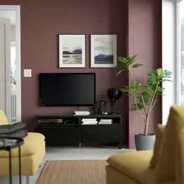 IKEA BEST&Aring; TV-Bank mit Schubladen