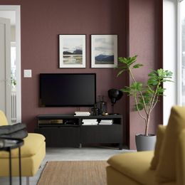 IKEA BEST&Aring; TV-Bank mit Schubladen