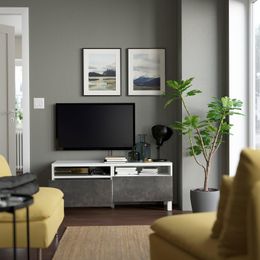 IKEA BEST&Aring; TV-Bank mit Schubladen