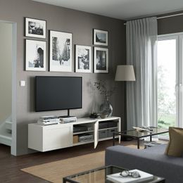 IKEA BEST&Aring; TV-Bank mit T&uuml;ren