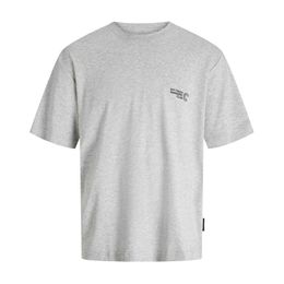 Jack & Jones Jack And Jones - T-Shirt f&uuml;r Herren, Baumwolle, Regul&auml;r (Hellgrau meliert)