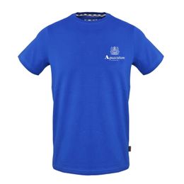 Aquascutum - T-Shirt f&uuml;r Herren, Rundhalsausschnitt, Jersey (Himmel)