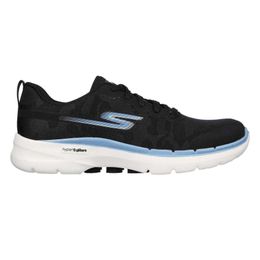 Skechers - "Go Walk 6" Sneaker f&uuml;r Damen, Netzmaterial (Schwarz/Blau)