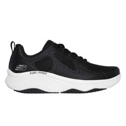 Skechers - "D&acute;Lux Fitness" Sneaker f&uuml;r Damen (Schwarz/Wei&szlig;)
