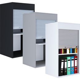 Vcm B&uuml;roschrank Aktenschrank mit Rollladen Ma&szlig;e ca. H. 93 x B. 50 x T. 40 cm &ndash; Aktos L