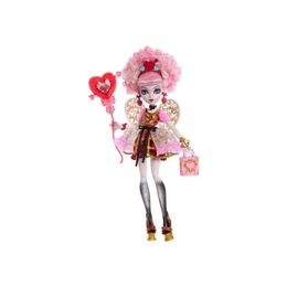 Mattel JBG77 - Monster High - Scary Sweet Birthday - Cupid Asteria Puppe &ndash; 1600er Geburtstag, Party-Outfit