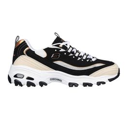 Skechers - Logo Sneaker f&uuml;r Herren, Niedrig geschnitten, Flach (Schwarz/Gold)