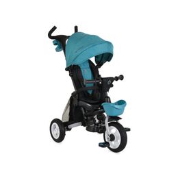 Byox Tricycle Flexy Lux 3 in 1 Dreirad, klappbar, Gummireifen, drehbarer Sitz dunkelblau