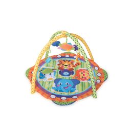 Lorelli Spielbogen Safari Krabbeldecke Spiegel Rassel buntes Spielzeug ab Geburt orange
