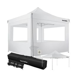 TecTake&reg; Aluminium Pavillon, 3 x 3 m, faltbar und h&ouml;henverstellbar, inklusive Spannseilen, Heringen und Tragetasche