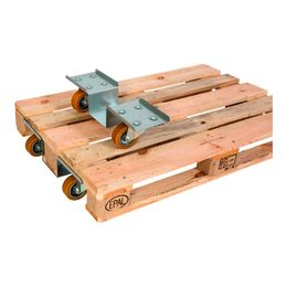 HMH Europaletten-Roller Set &oslash; 100mm Alu PU ; E. S. B. (EUPAROC-0C9)