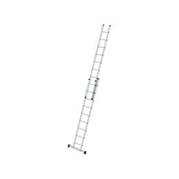 MUNK G&uuml;nzburger Sprossen-Schiebeleiter 2-teilig mit Standard-Traverse 2x9 Sprossen (020809)
