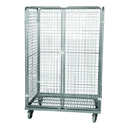 HMH Stahlrollbeh&auml;lter 1600 800 x 1200 mm 4-seitig 2 Fl&uuml;gelt&uuml;ren Cr 3 ; E. S. B. (S48001200FC153)